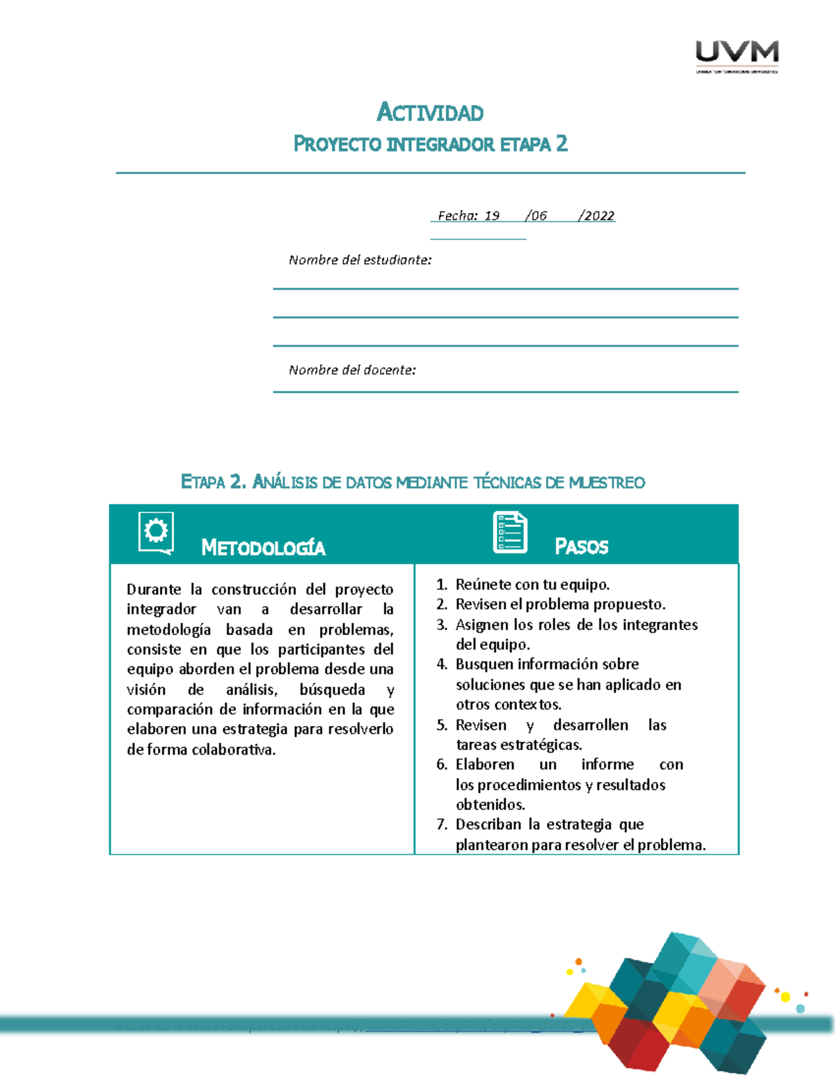 Actividad 7 proyecto Integrador etapa 2 - Datos de la tabla recuperados de - Studocu