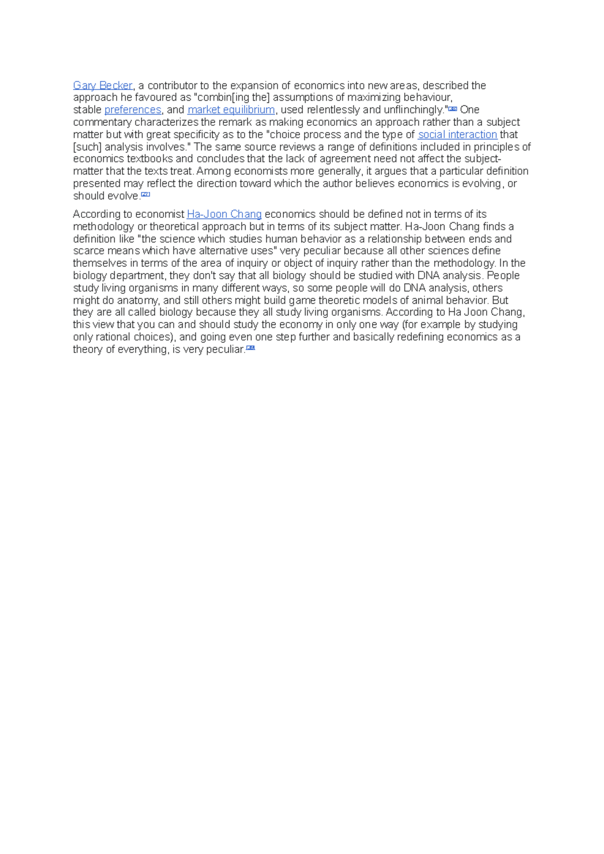 Peculiar - Material - Gary Becker, a contributor to the expansion of ...