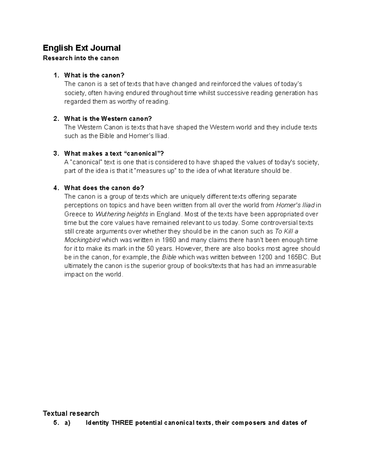 English Ext Assessment Journal - English Ext Journal Research into the ...