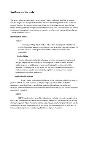 15 - Significant of the study - LADU: Journal of Languages and ...