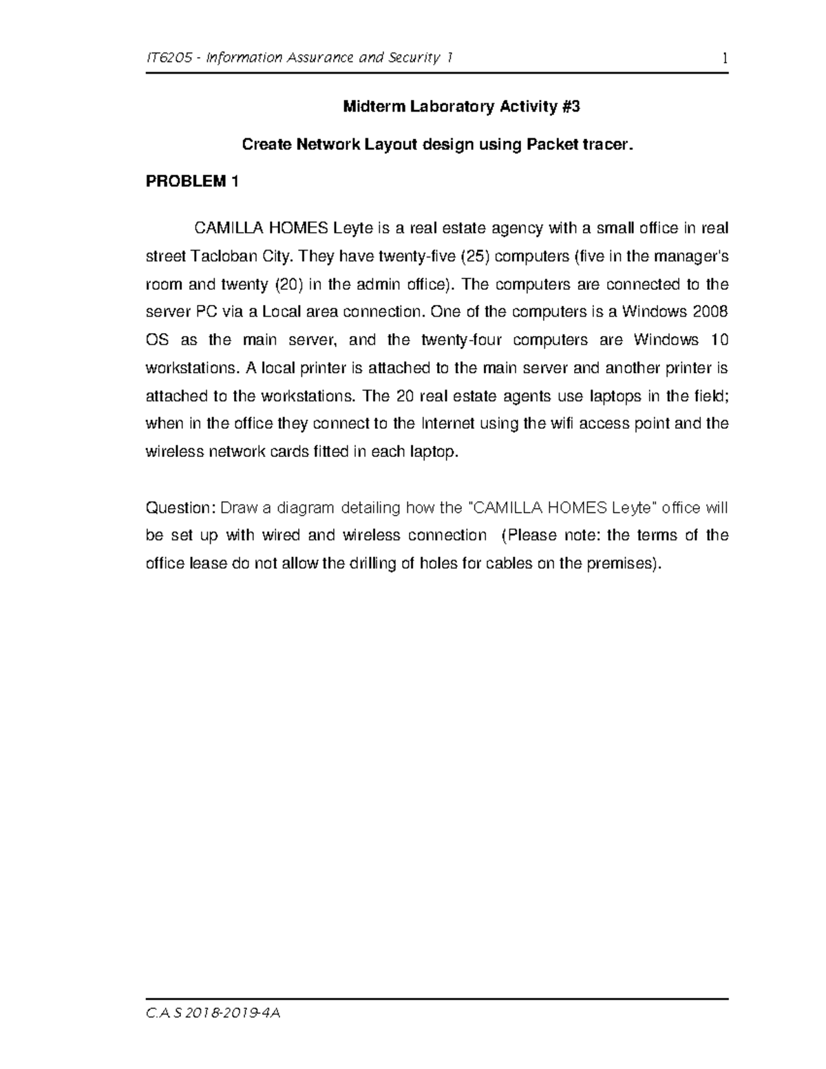 Midterm Lesson in Information Assurance and Security 1 - 1 Midterm ...