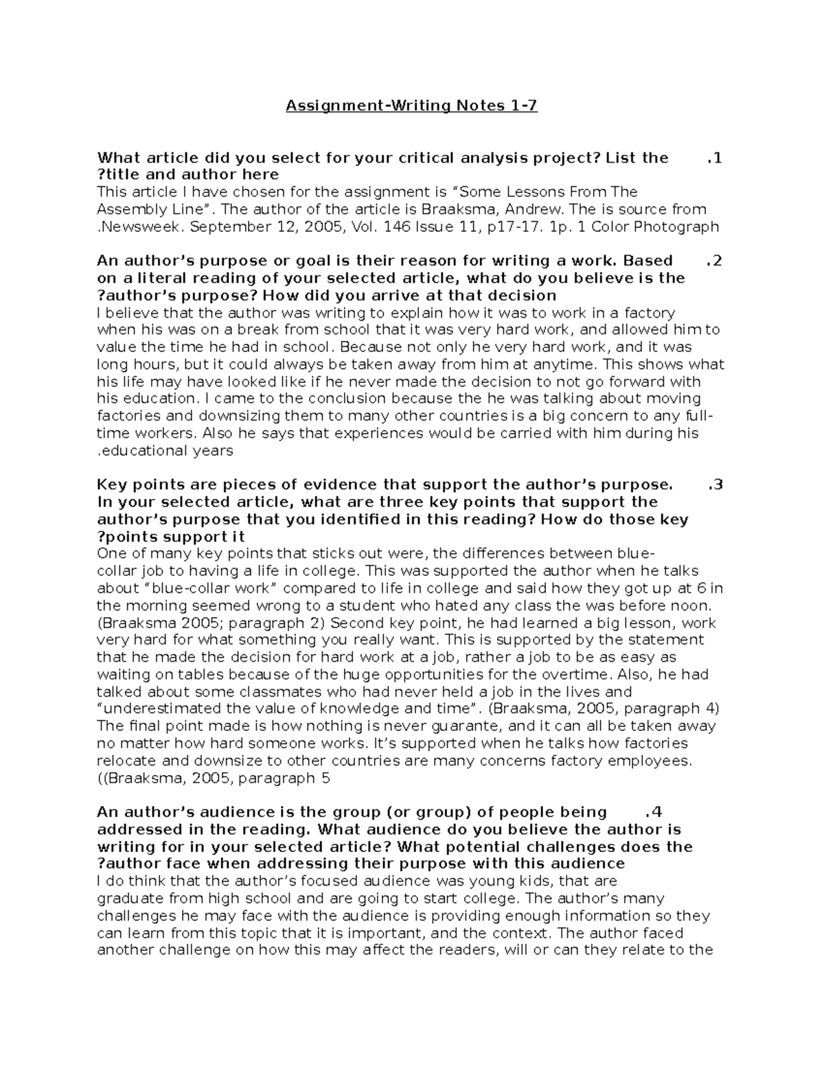 1-7 Assignment- Writing Notes copy 2 - 1-7 Assignment-Writing Notes ...