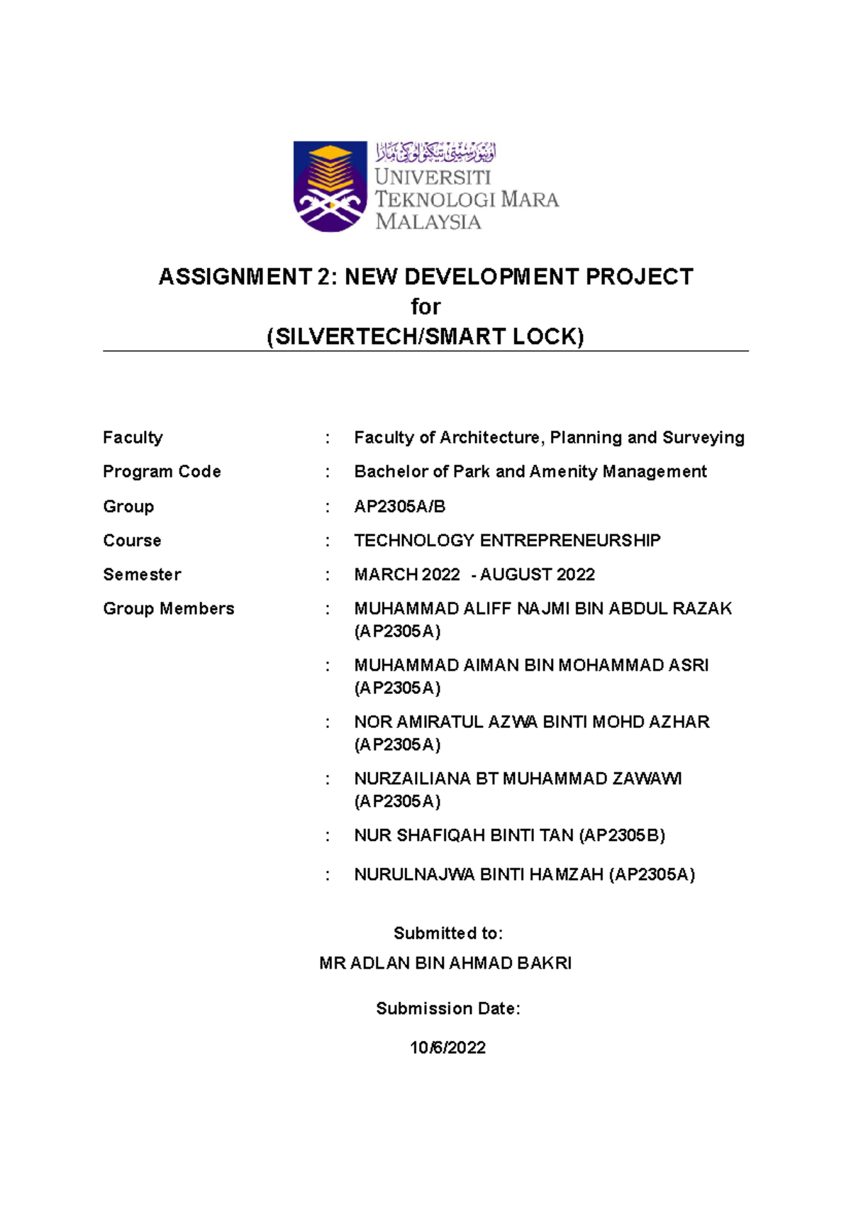 Assignment 2 NPD Report - ASSIGNMENT 2: NEW DEVELOPMENT PROJECT for ...