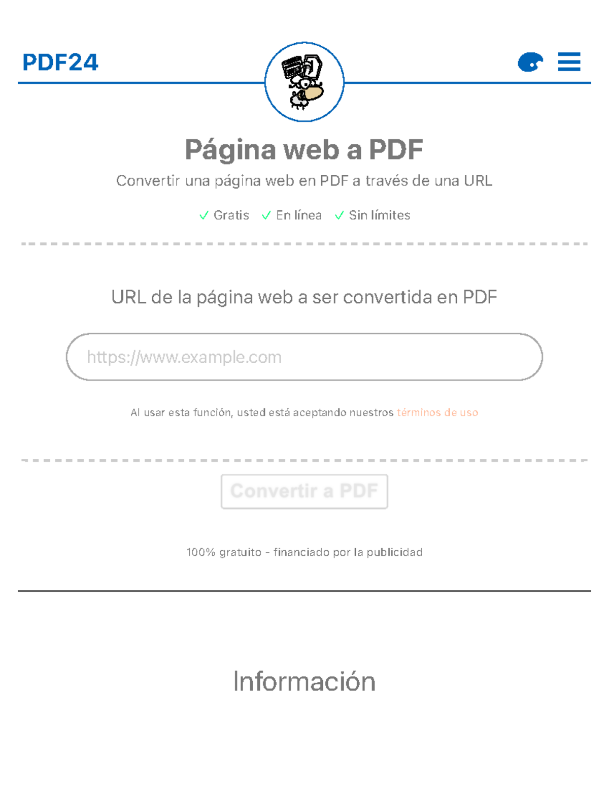 Página web a Pitulo - PDF24 Página web a PDF Convertir una página web ...