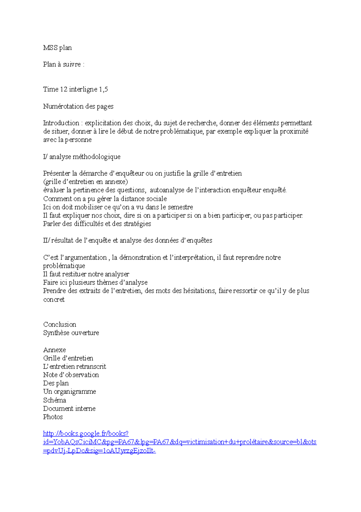 MSS plan - Warning: TT: more functions defined than expected MSS plan Plan à suivre : Time 12 ...