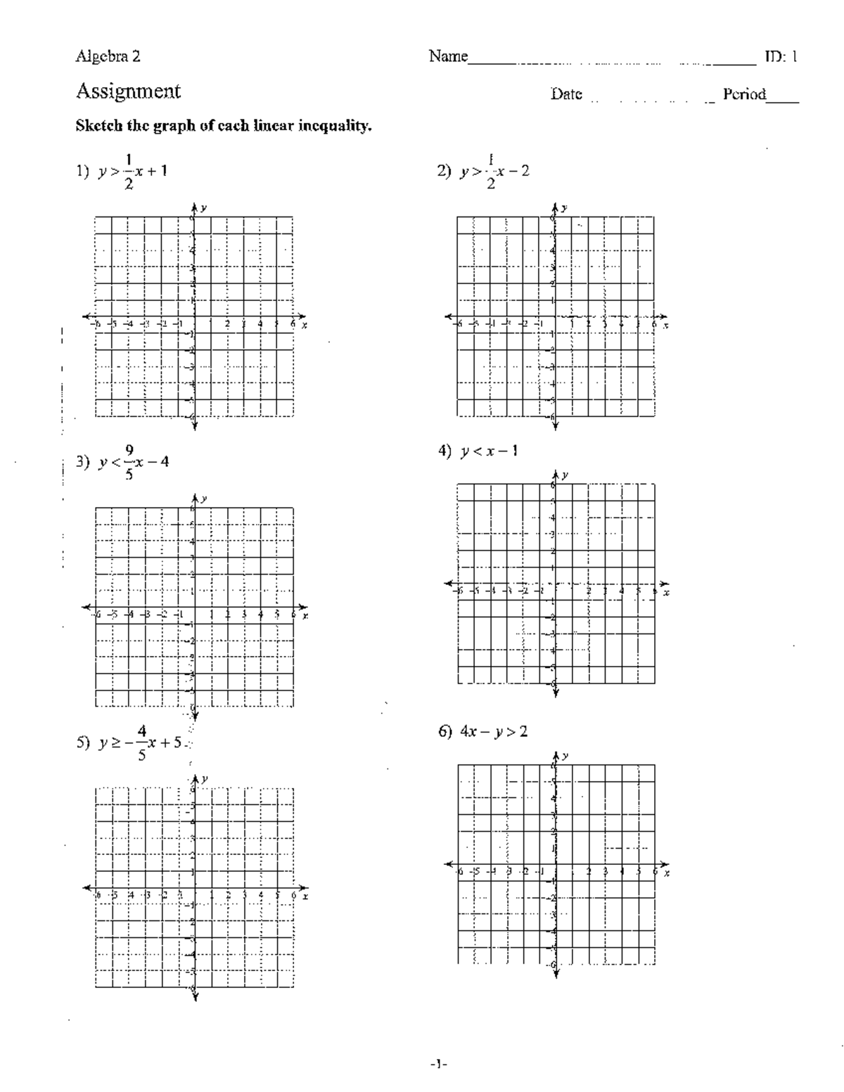 1 - Unit 1 of Algebra 2 Honors at Langley High School FCPS - Studocu