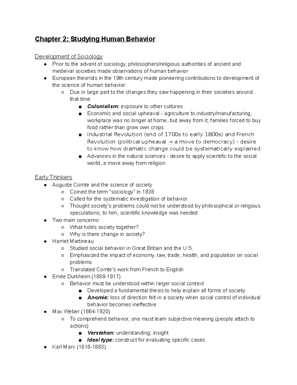 Chapter 2: Studying Human Behavior - Chapter 2: Studying Human Behavior ...