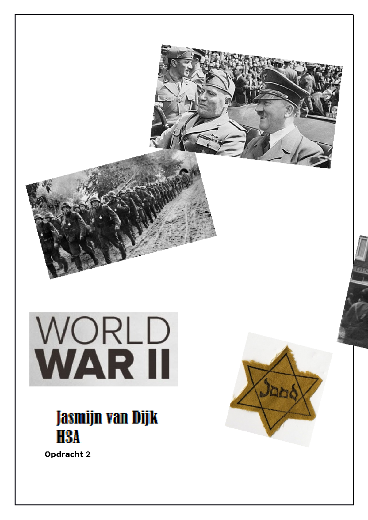 WO2 - xdfghj - Opdracht Ik dacht eerst dat Frankrijk zich niet met de ...