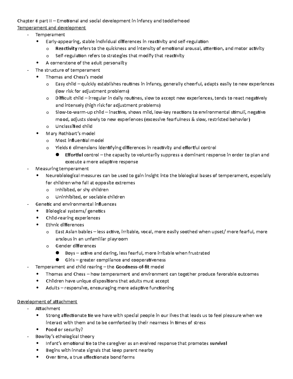 Ch6 part II Handout - emotional and social development in infancy and ...