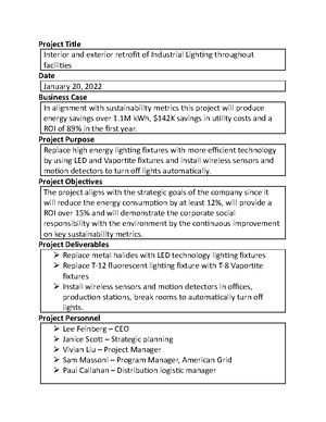 3-2 Final Project Milestone One Project Initiation - 3-2 Final Project ...