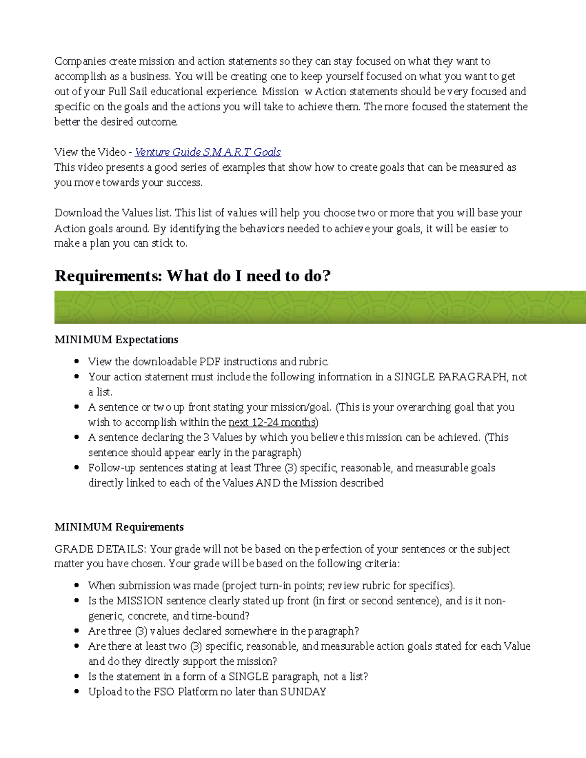 3.1 mission statement instrcutions - Companies create mission and ...