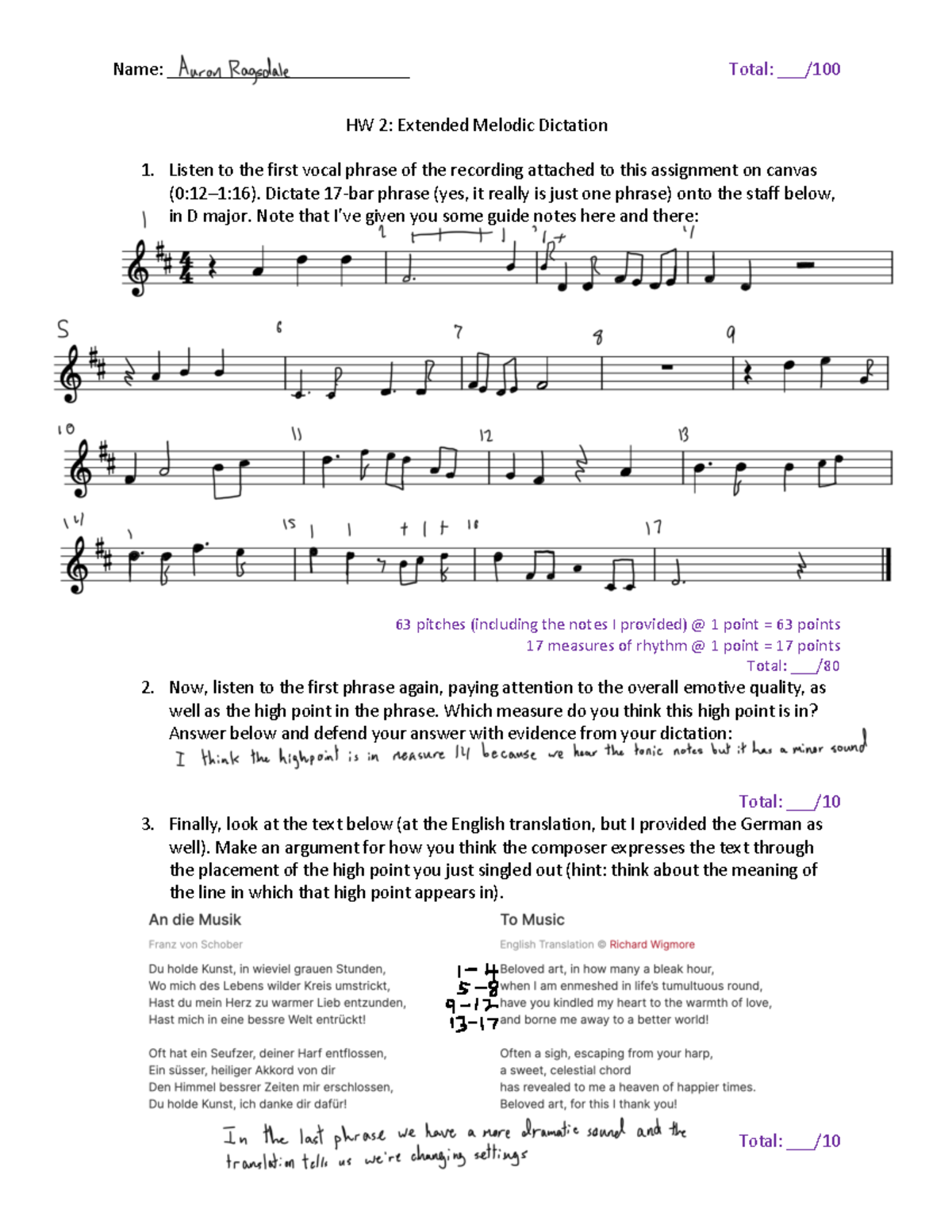HW+2 - EXample - Name: __________________________ Total: ___/ HW 2 ...