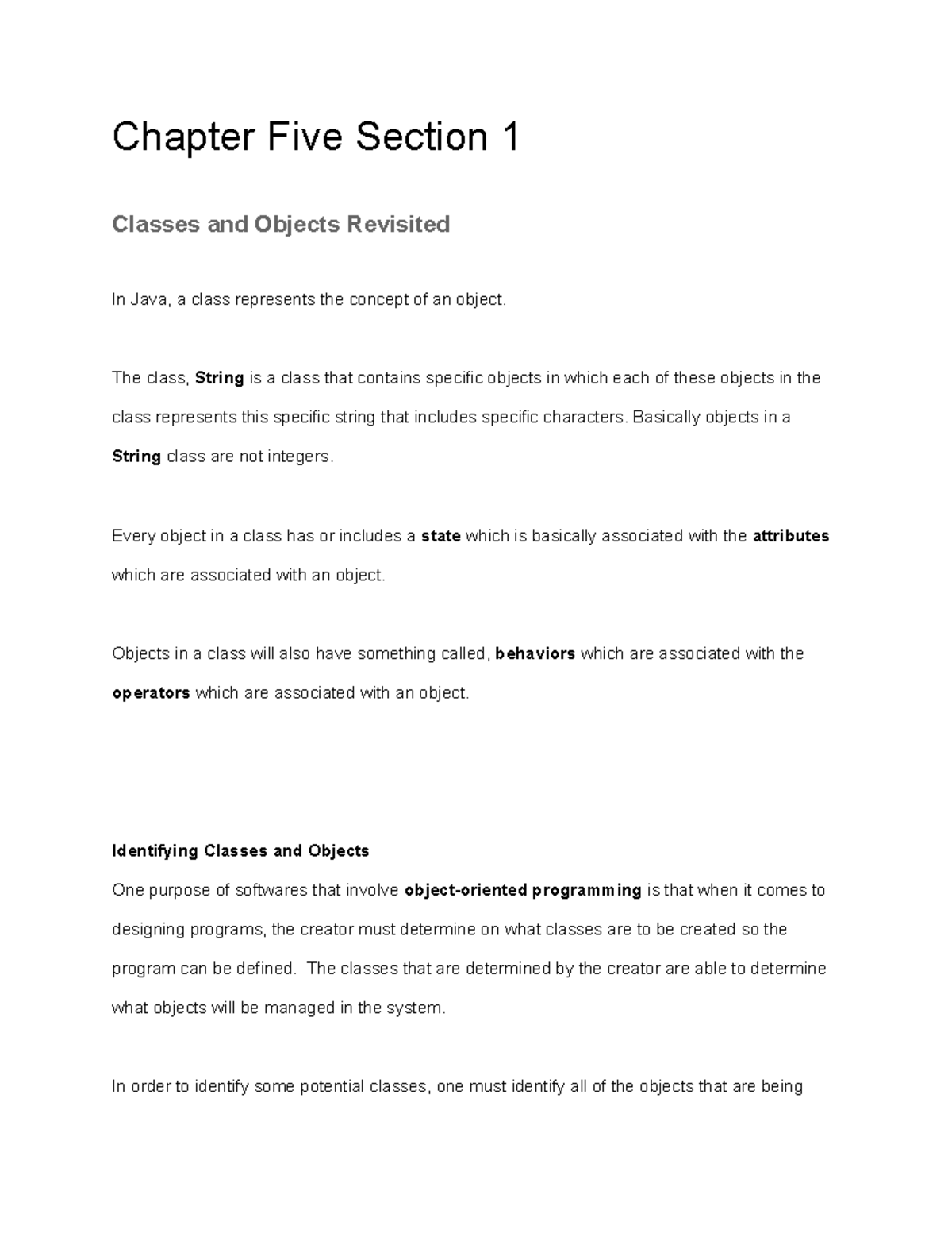 Java Foundations Introduction To Program Design And Data Structures Chapter 5 Section One