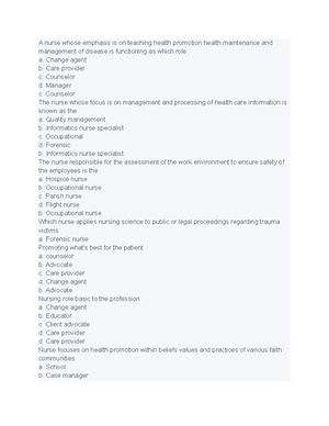 Nursing 101 lecture notes - nursing is caring, an art, a science ...