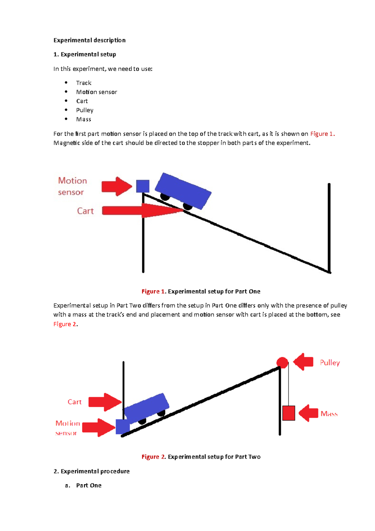 Experimental description - Experimental setup In this experiment, we ...