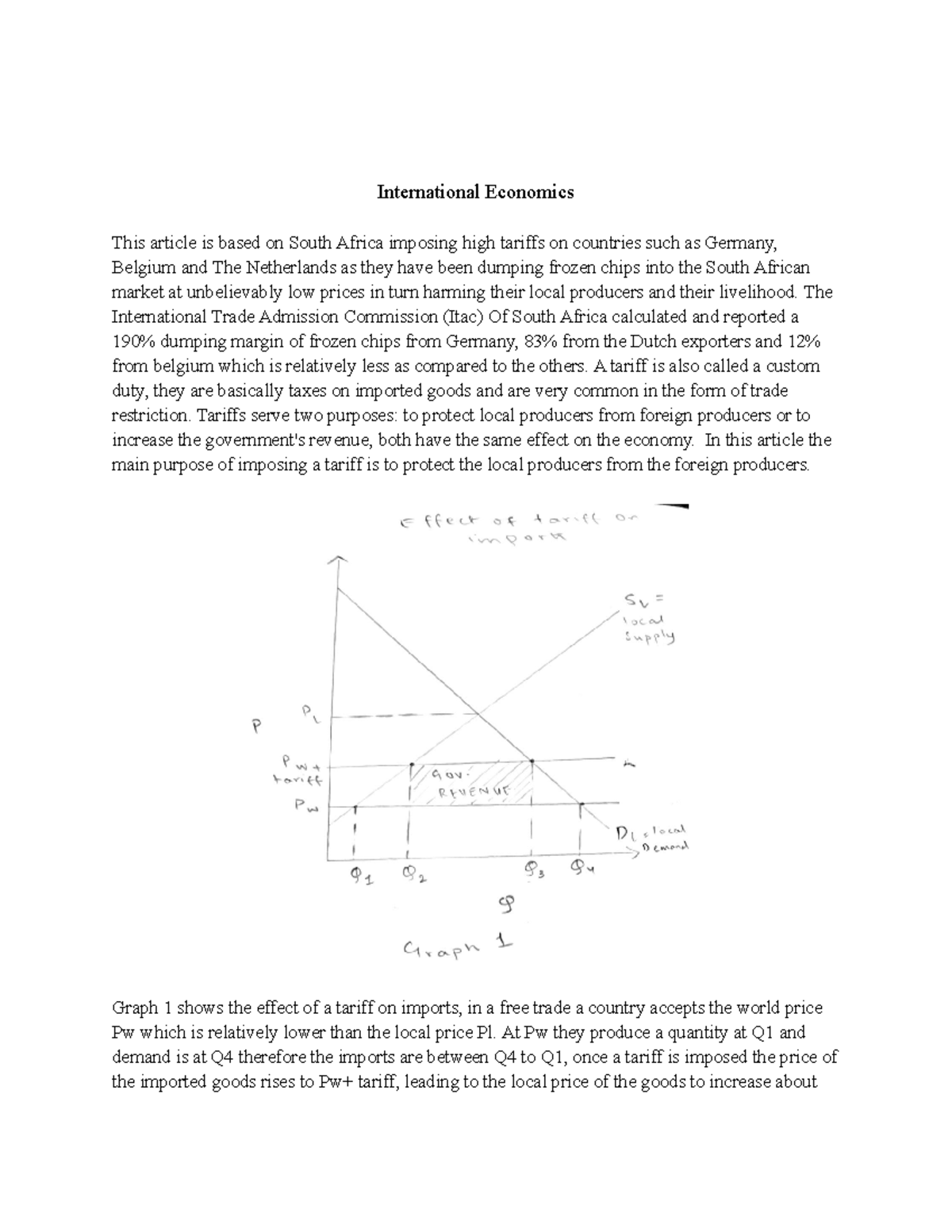 International Economics - The International Trade Admission Commission ...