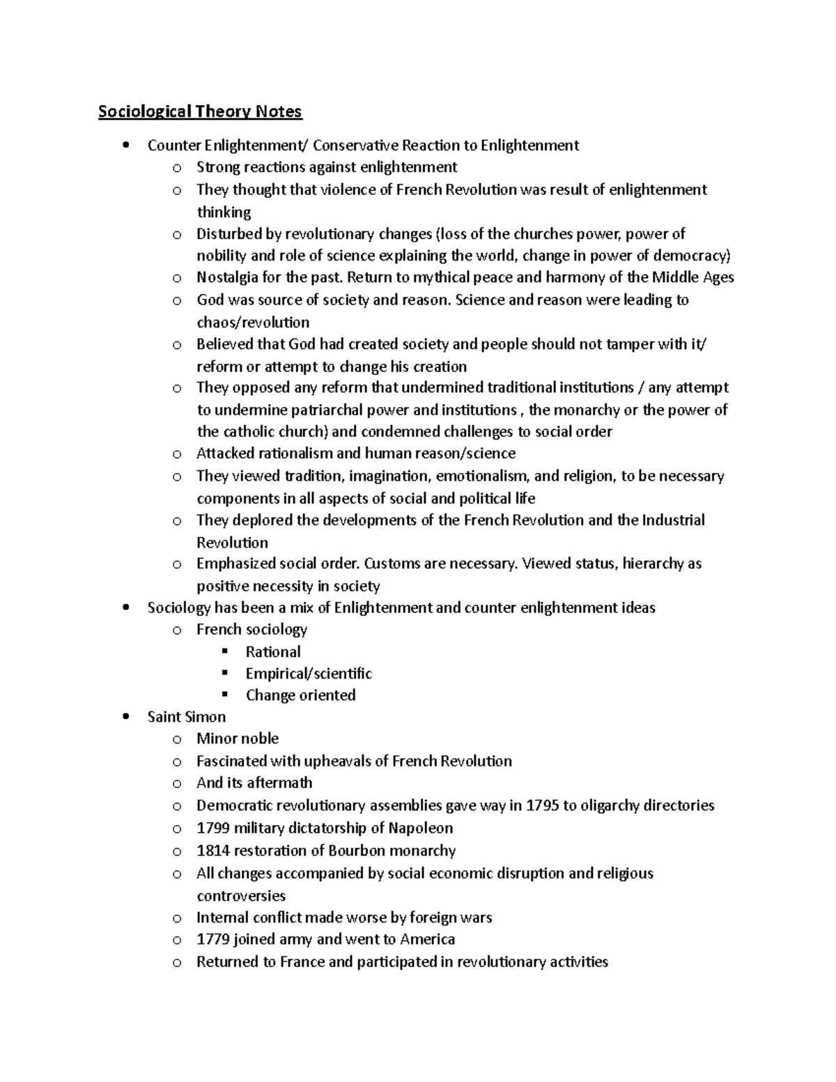 Sociological Theory Notes Document 20 - Sociological Theory Notes ...