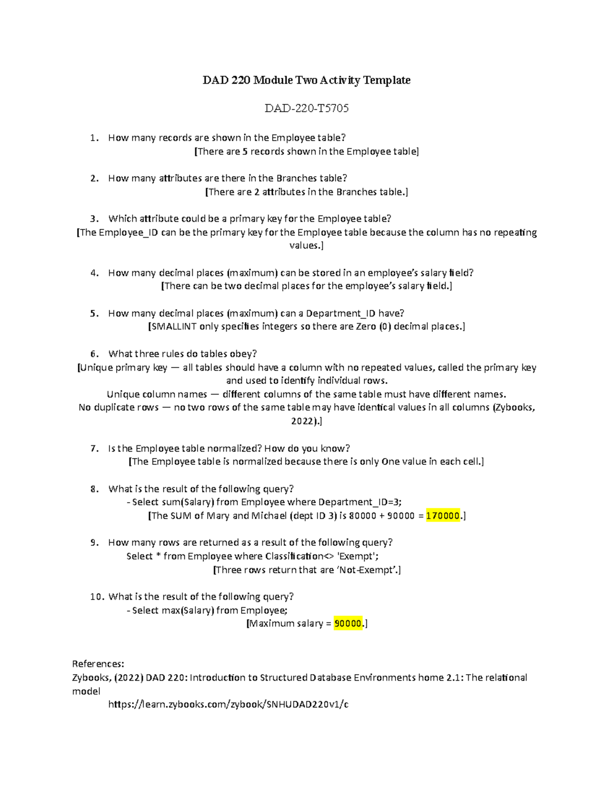 DAD 220 Module Two Activity Template - DAD 220 Module Two Activity Template DAD-220-T How many ...