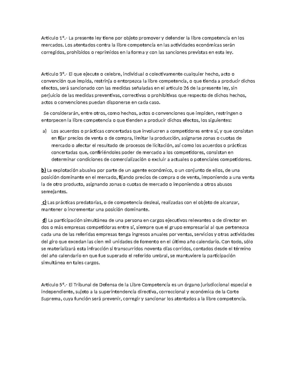 DL211 - Apunte - Artículo 1º.- La presente ley tiene por objeto ...