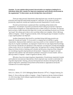 CASE Study WK1 - Chapter 3- Case 2 Misplaced Affections: Discharge for Sexual Harassment ...