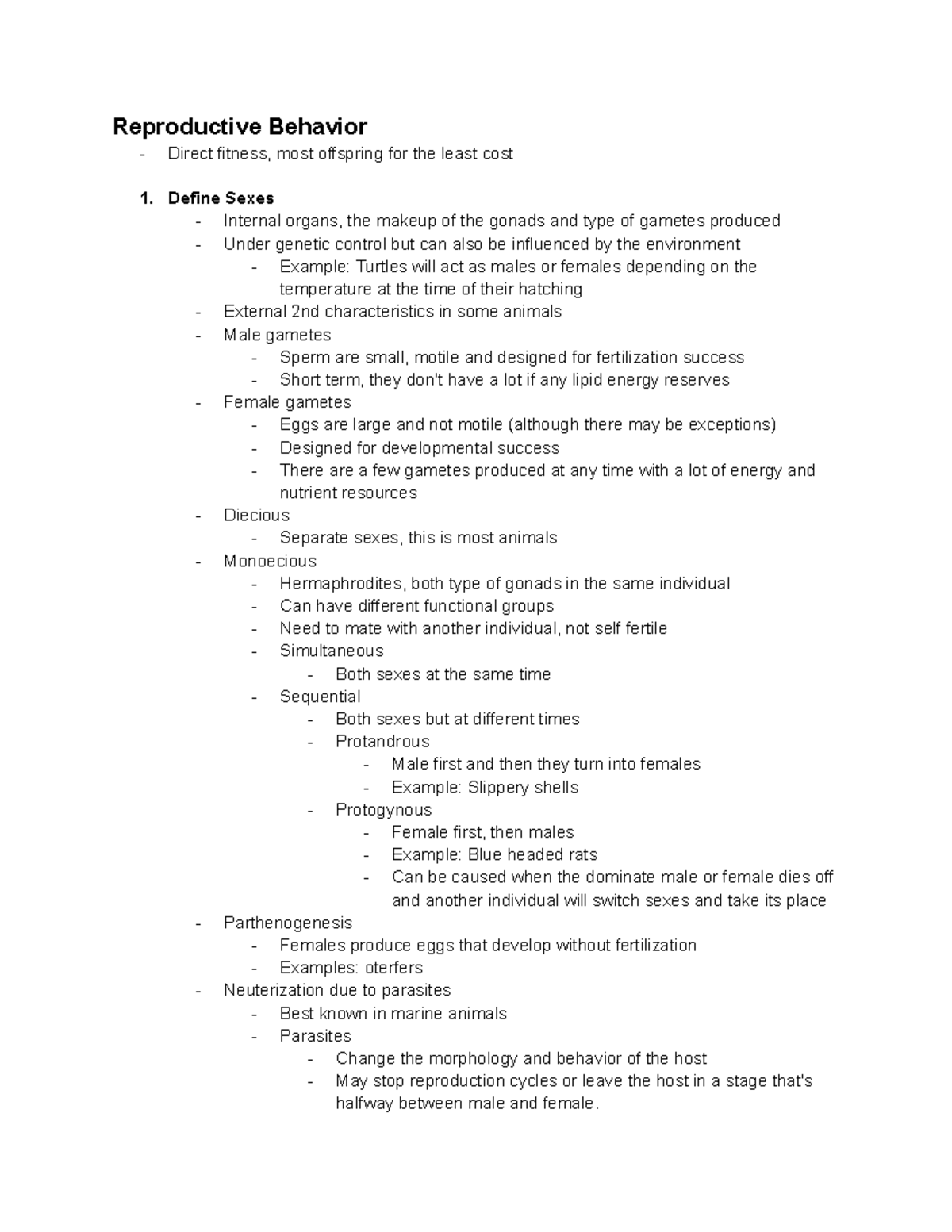 Animal Behavior- Reproductive Behavior - Reproductive Behavior Direct ...