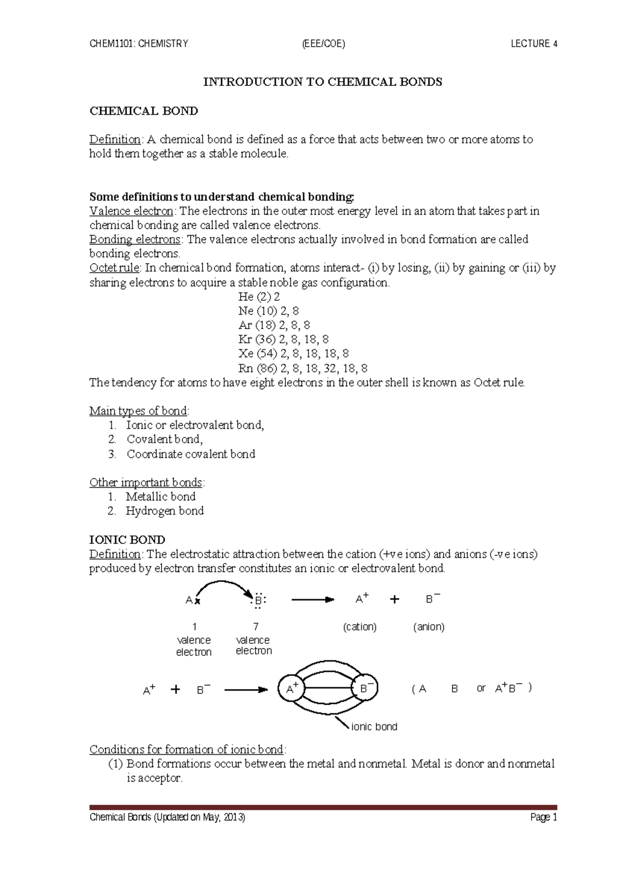 [CN] Chemical Bonds - SCZAXX - INTRODUCTION TO CHEMICAL BONDS CHEMICAL ...