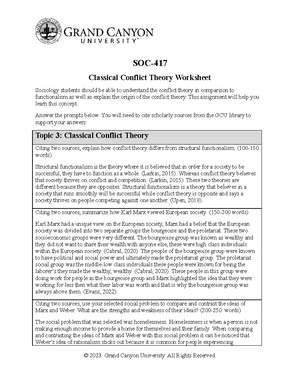 Sociological Concepts - SOC- Sociological Worksheet Complete each ...