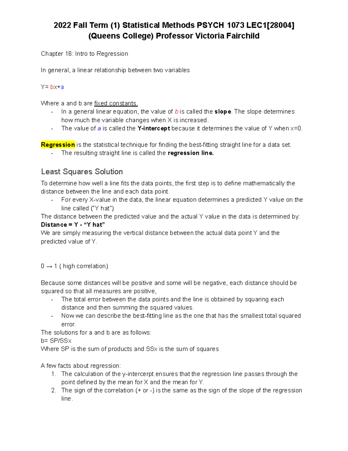 Chapter 16 Psych 1073 - 2022 Fall Term (1) Statistical Methods PSYCH 1073 LEC1[28004] (Queens ...