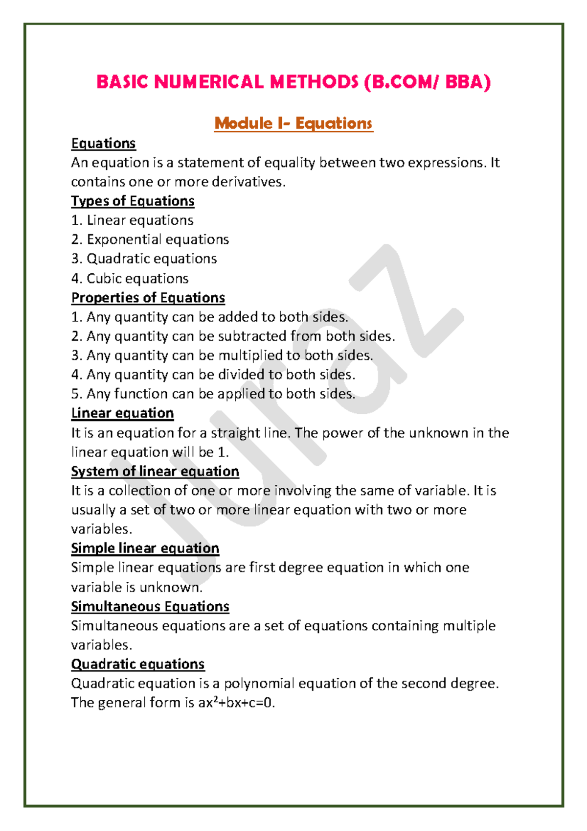 BNM-Notes-2022-Juraz 221220 224734 - BASIC NUMERICAL METHODS (B/ BBA ...