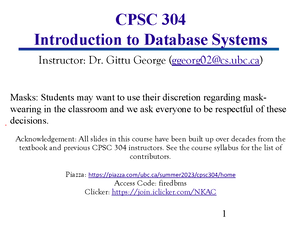 4 Normal Forms pre - fsdgrweht - CPSC 304 Introduction to Database Systems Schema Refinement and ...
