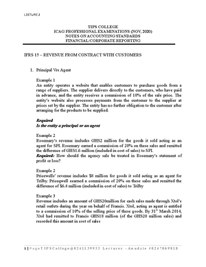 Revision Question Bank Sample Paper P2 C - ACCA Paper P2 | CORPORATE ...