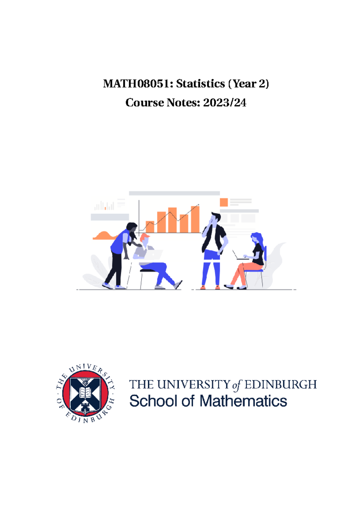 Stat-note - Stat-note - MATH08051: Statistics (Year 2) Course Notes ...