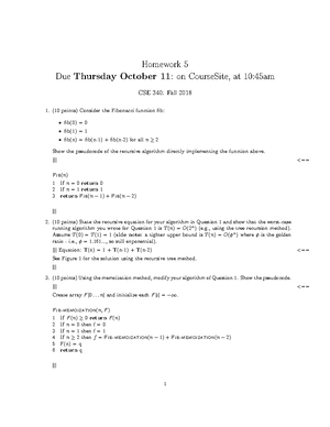 CSE340Exam1 - Quiz 1 Thursday Sep 27 CSE/Math 340: Fall 2016 ALL ...