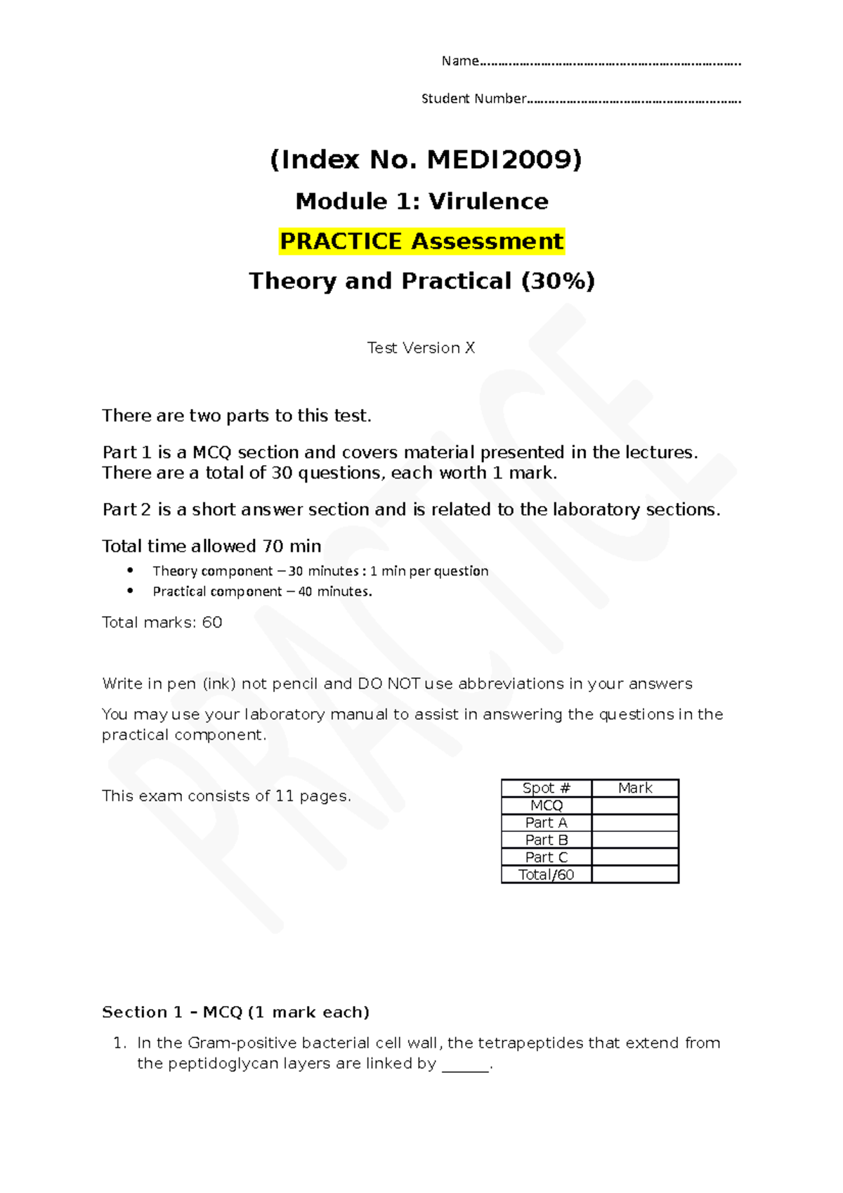 Practice quiz questions Module 1 - Student - Studocu