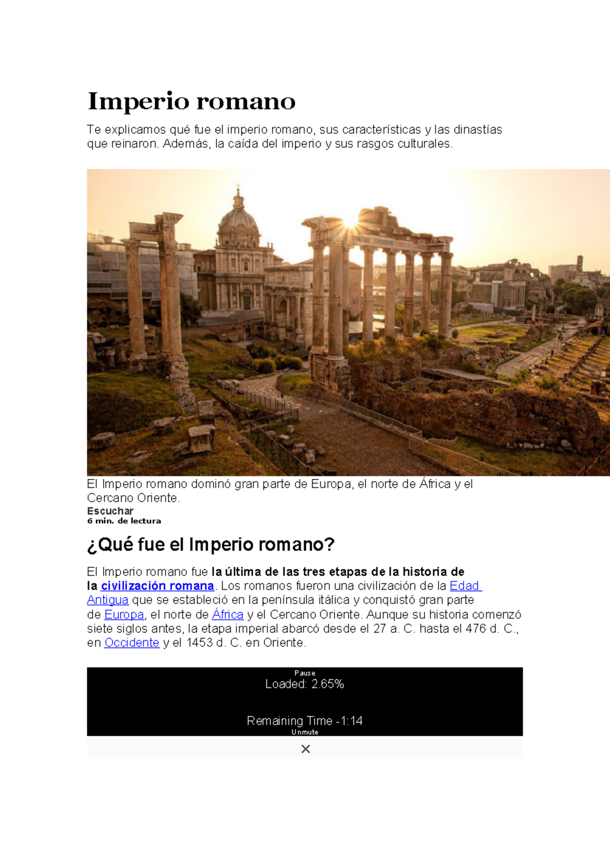 Imperio romano - definicion y caracteristicas - Imperio romano Te ...