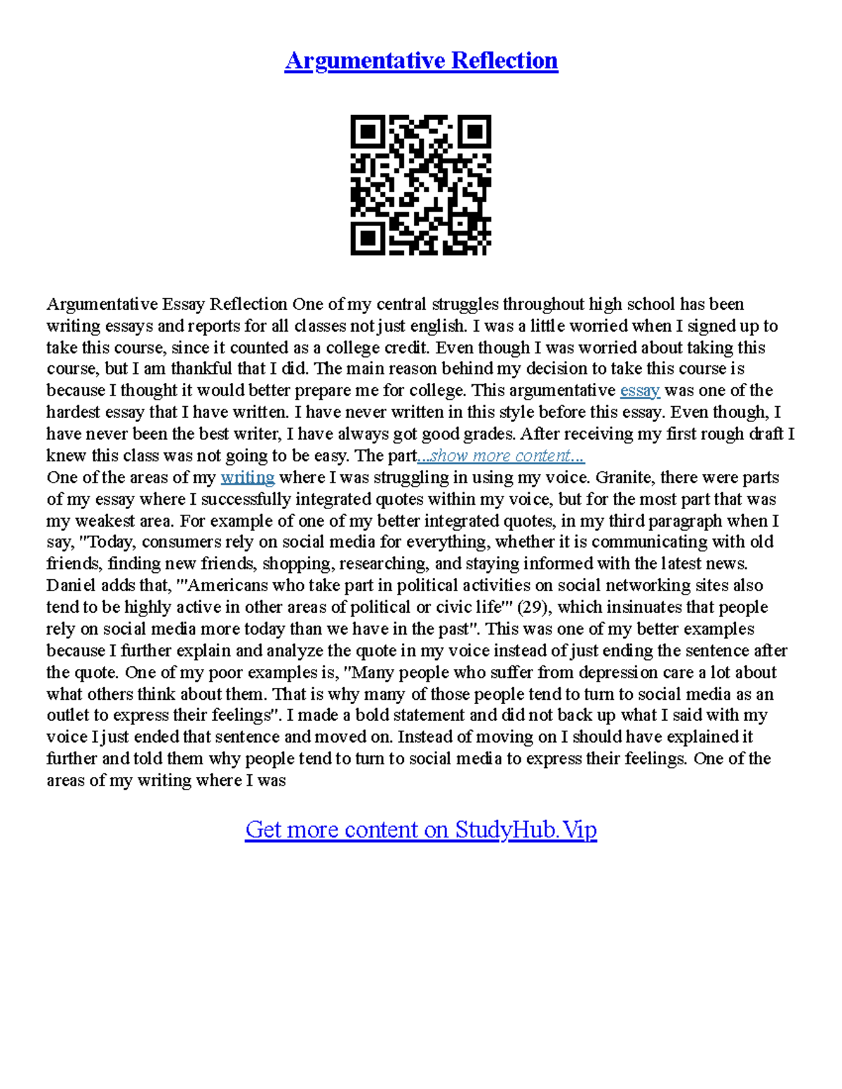 Argumentative Essay Tips - Argumentative Reflection Argumentative Essay ...