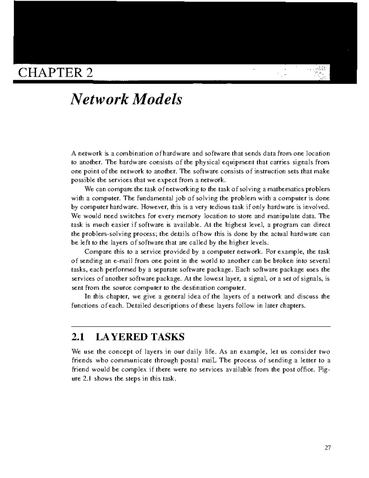 Network Models - CHAPTER 2 NetworkModels A networkisa ...