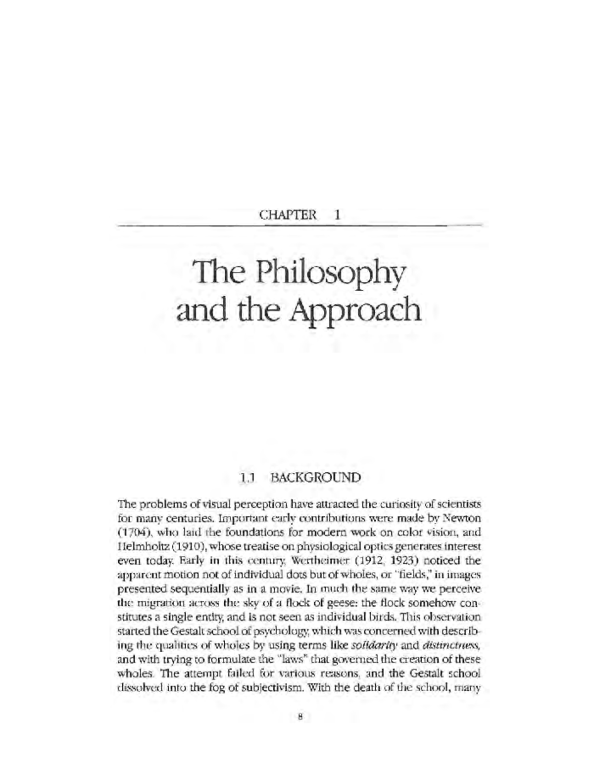 Marr Vision Chapter 1 - reading for 2 - CHAPTER 1 The Philosophy and ...