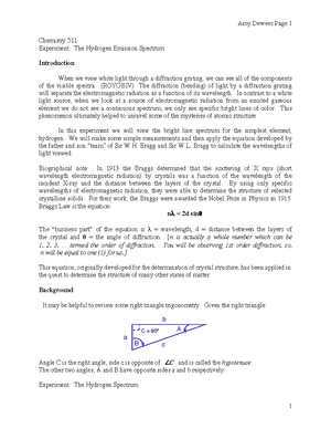 Exp 8 Synthesis T-amyl chloride report - Anne Kamau Dr. Shogo Mori CHEM ...