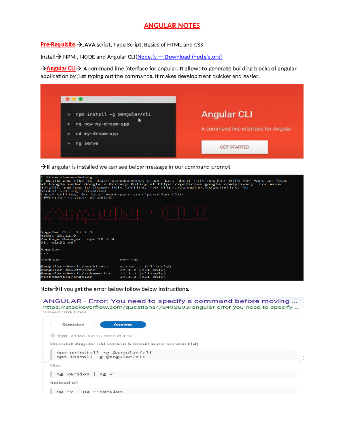 Angular Notes - ddd - Pre-Requisite JAVA script, Type Script, Basics of ...