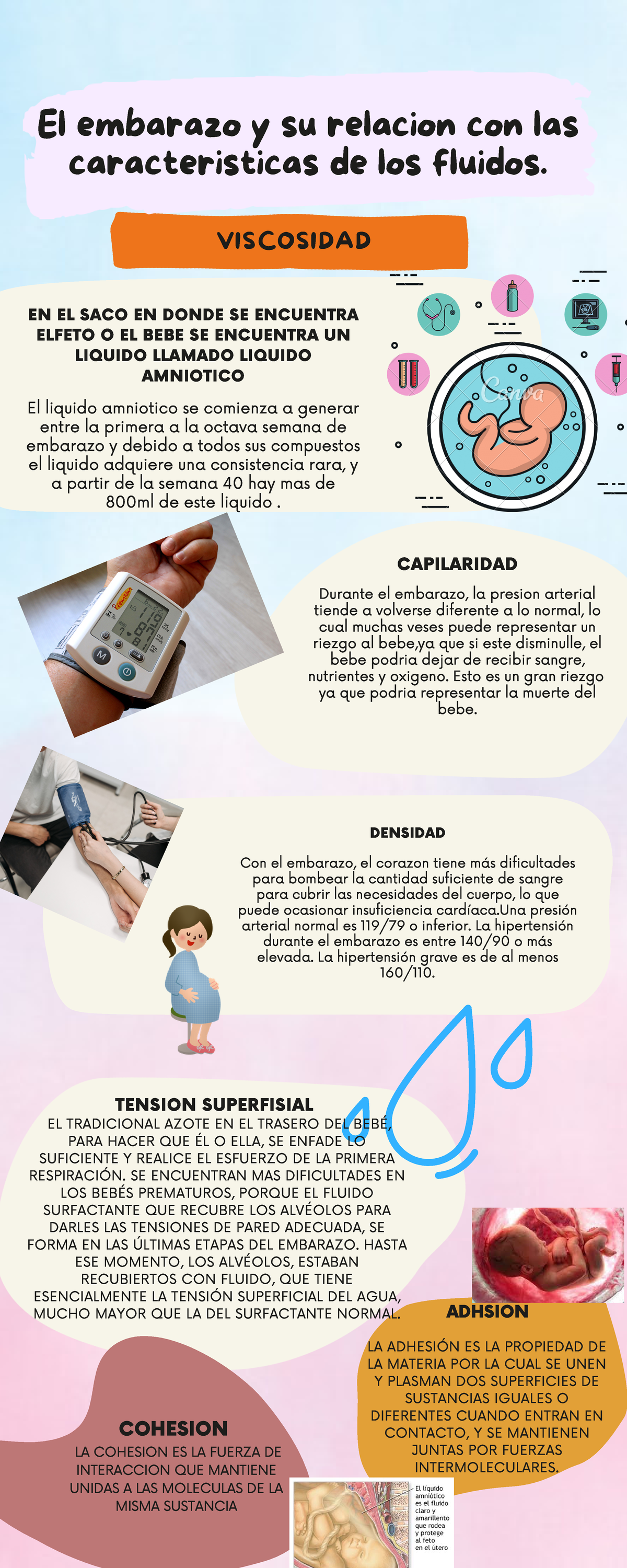 El embarazo y su relacion con las caracteristicas de los fluidos ...