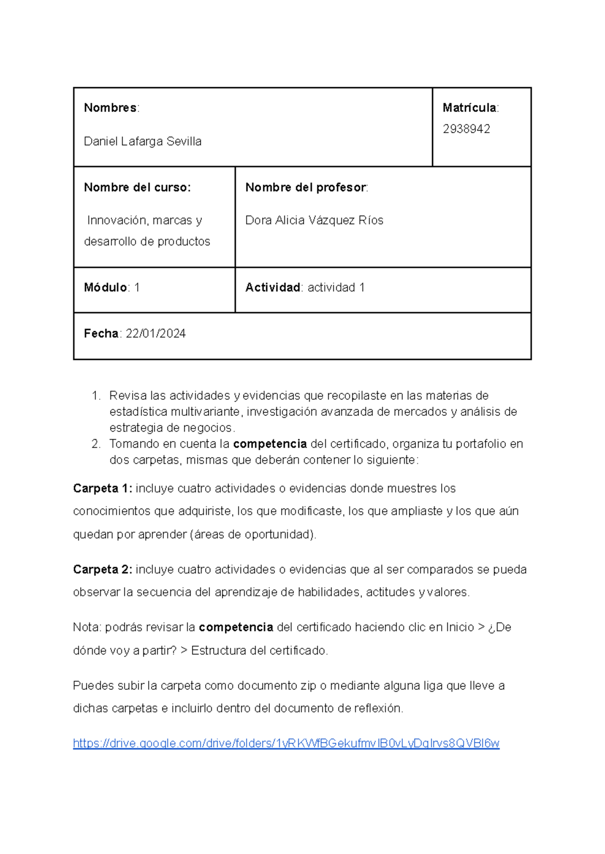 Actividad 1 desarrollo de proyectos en inteligencia de mercados ...