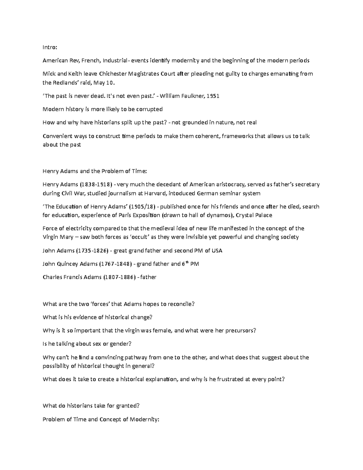 Week 11 - Lecture 11 (Modern History) - Intro: American Rev, French ...