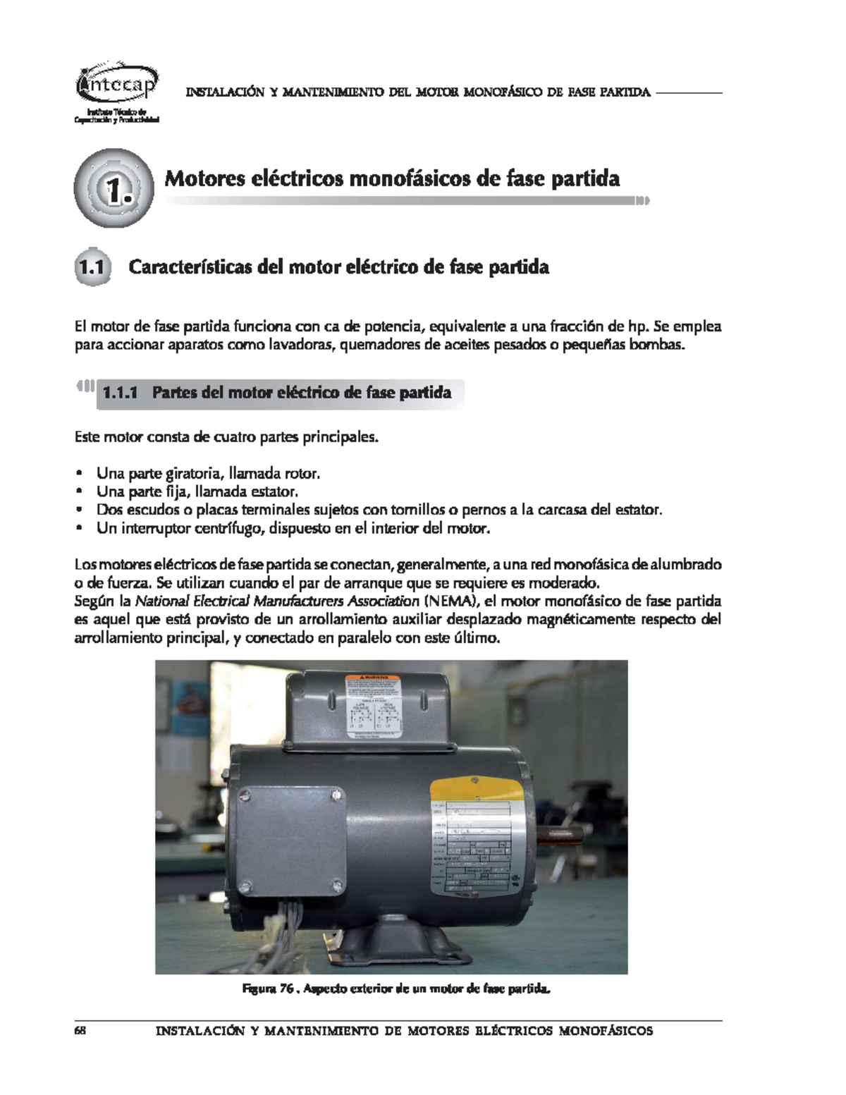Motores de Fase Partida - Ingeniería Eléctrica - Studocu