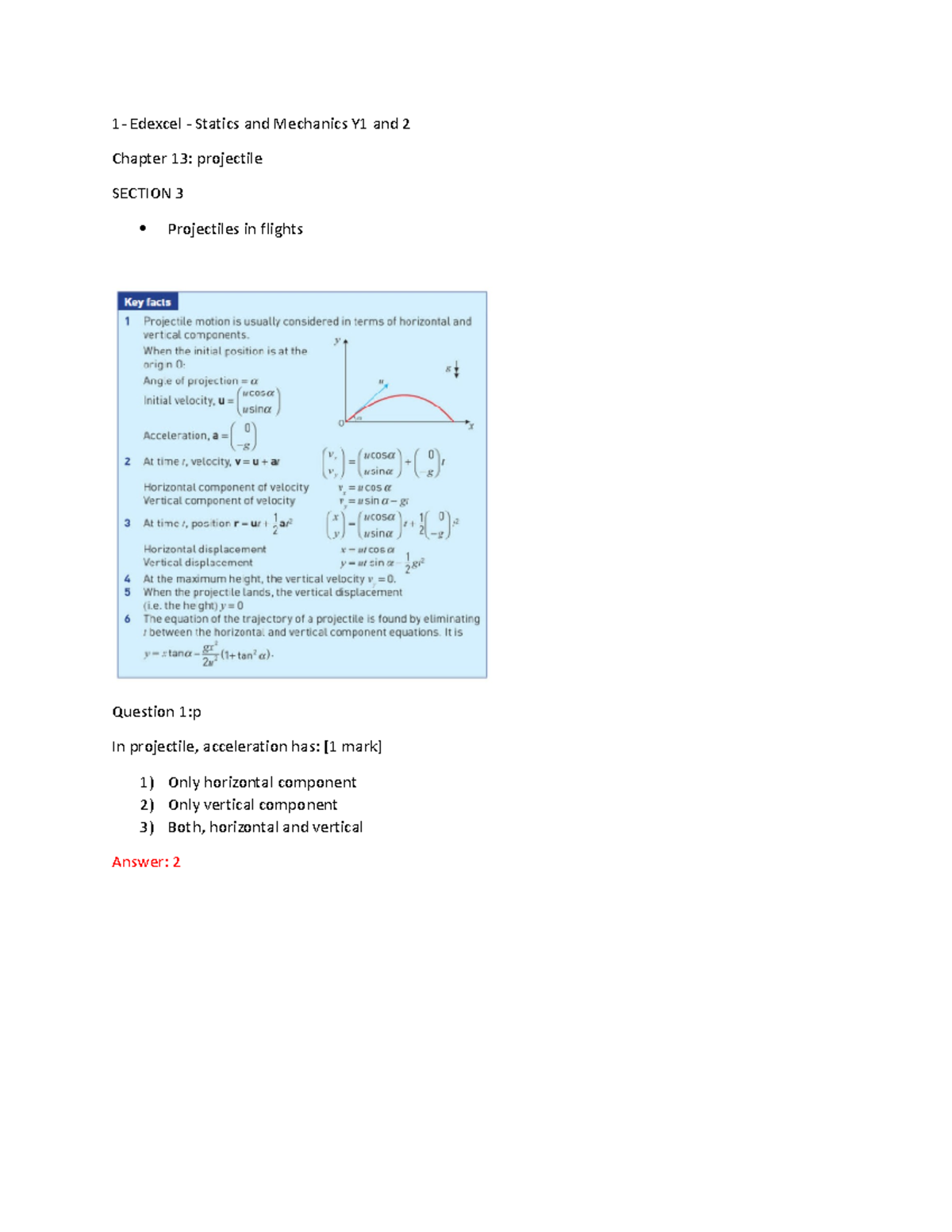 6.3 R1 - Simple mechanics practice questions - 1- Edexcel - Statics and ...