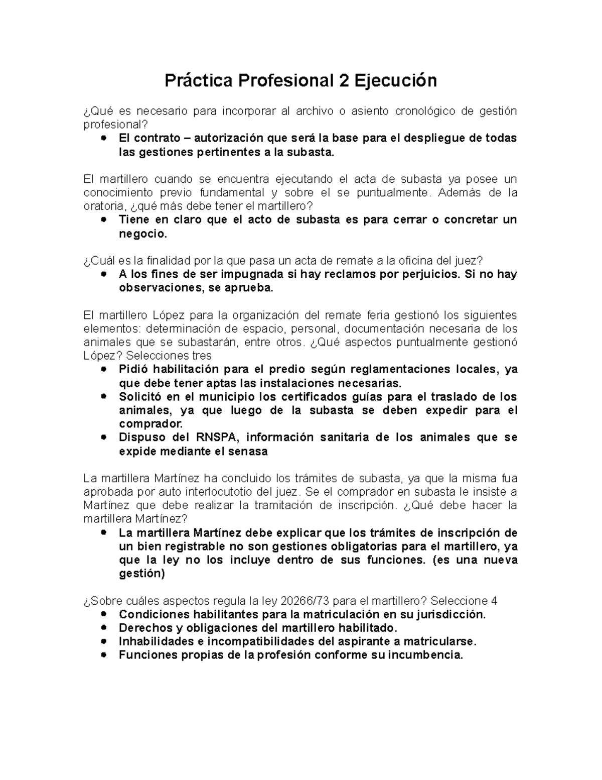 Preguntero Pr Actica Profesional 2 - Práctica Profesional 2 Ejecución es necesario para ...
