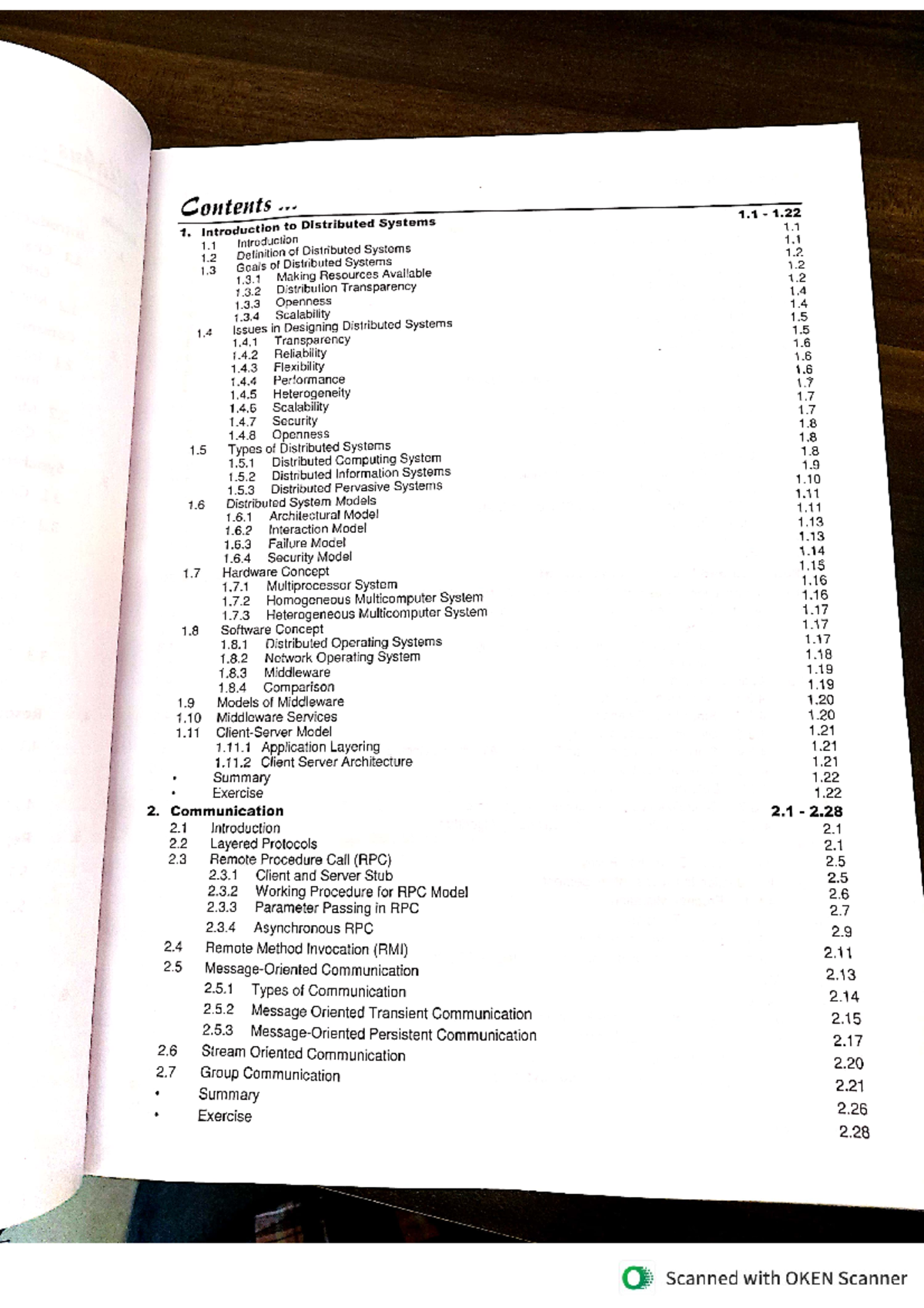 DC textbook - Contents 1. Introduction to Distributed Systems 1 1 1 1 ...