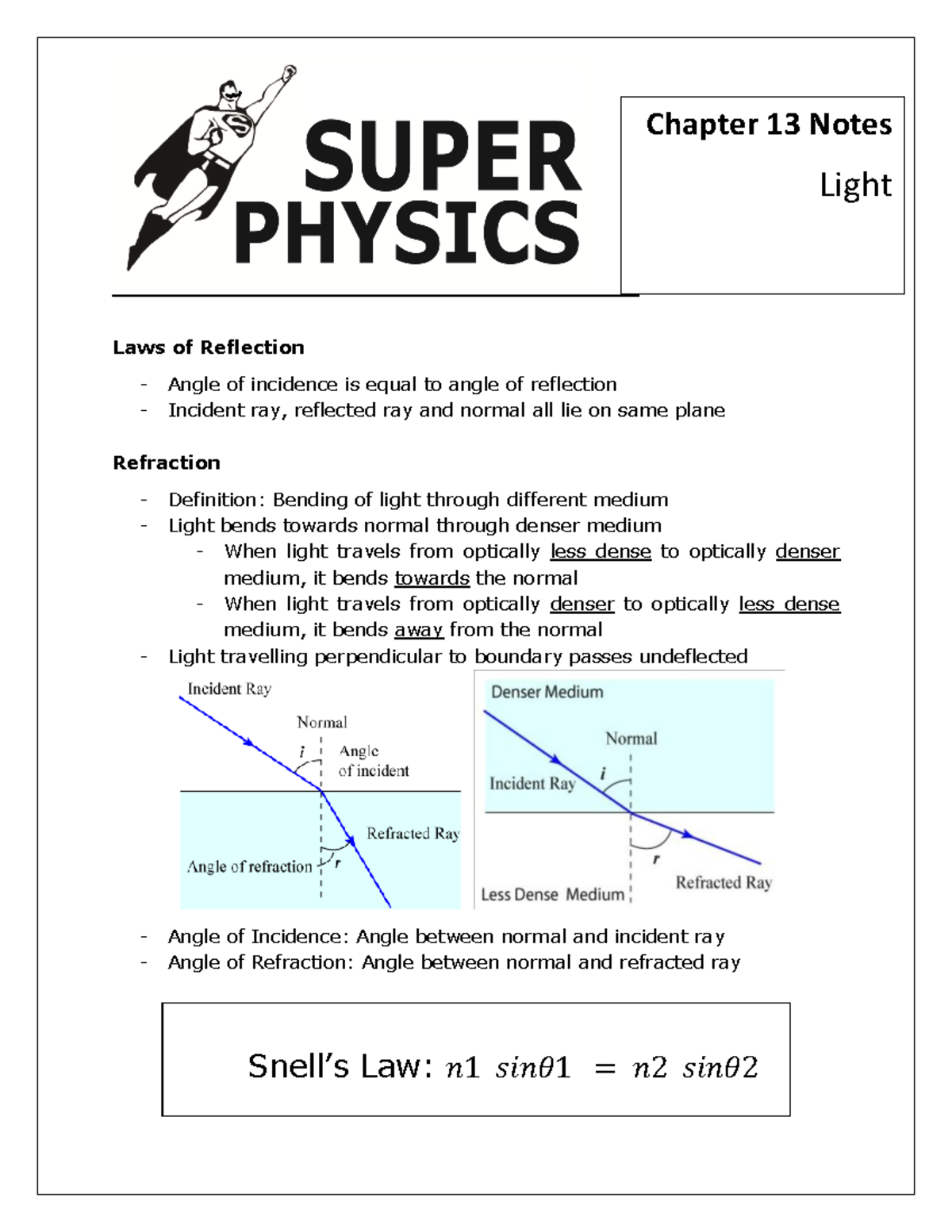 C13-Light-Notes - A Complete Summary on C13-Light-Notes - A Complete ...