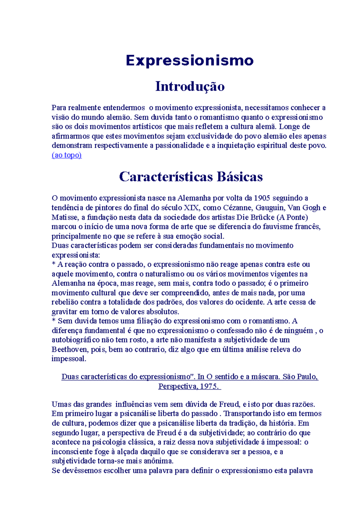 Expressionismo - Expressionismo Introdução Para realmente entendermos o ...