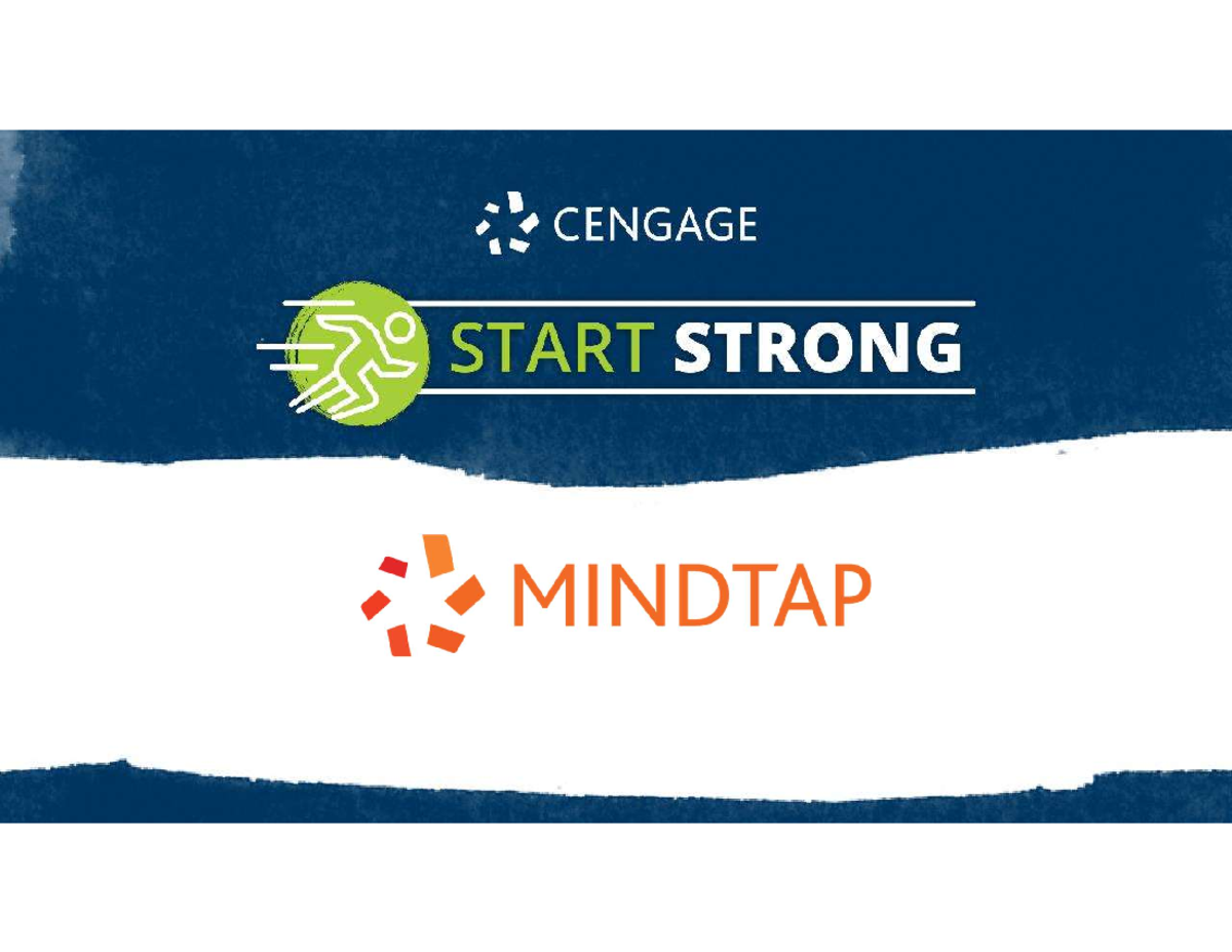 Instruction Guide for Mindtap registration - Start Strong: MindTap ...
